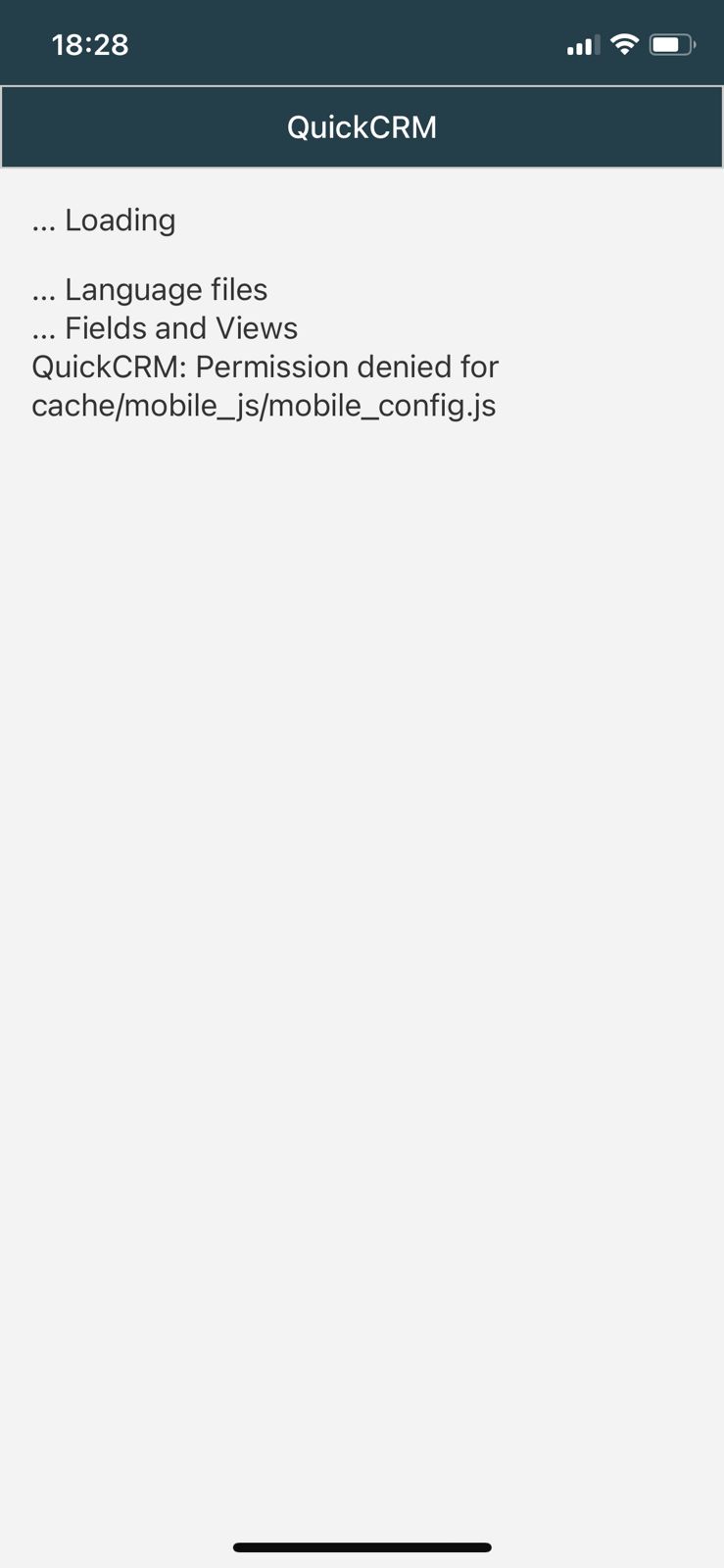User cant login to app | Support | QuickCRM